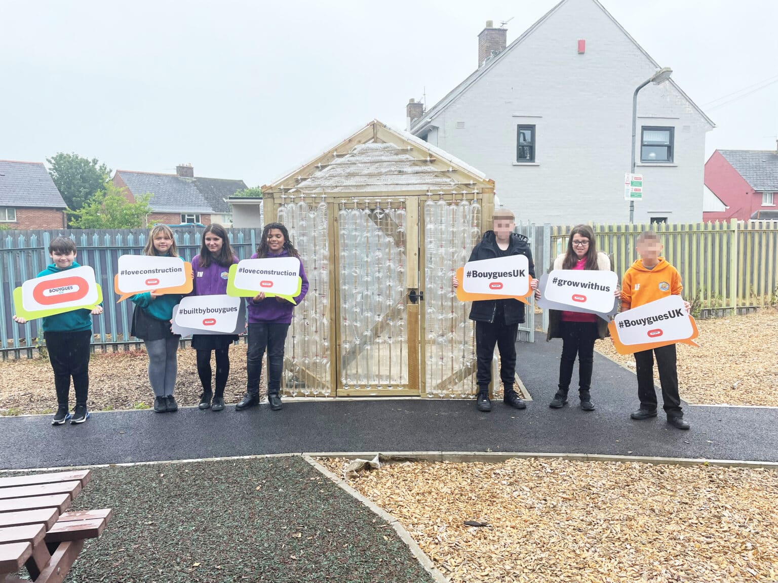 Colcot Primary School Pupils Help Create a Plastic Bottle Greenhouse ...